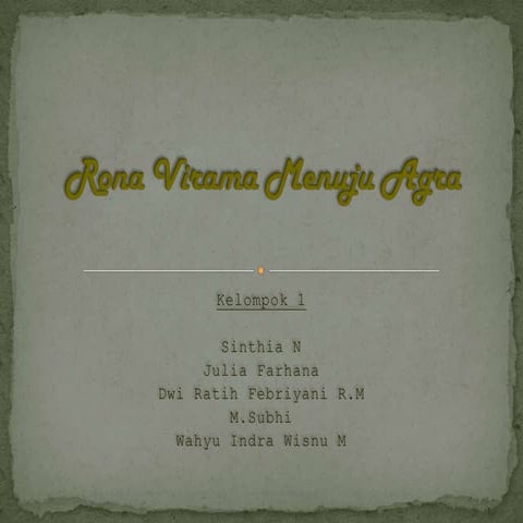 Rona virama menuju agra | PPTX