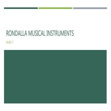 Rondalla Musical Instruments | PPTX