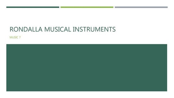 Lesson 4 rondalla | PPTX | Music | Entertainment