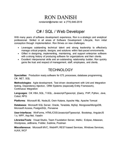 Gilbert Palau Resume | PDF