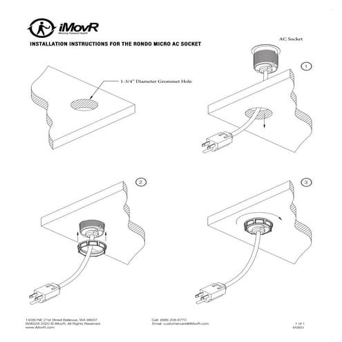 Rondo Micro AC Outlet Instruction Manual | PDF
