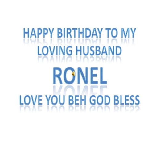 Ronel's 33rd Birthday | PPTX