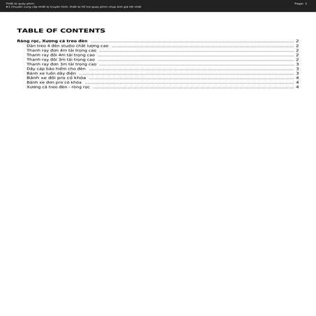 Rong roc CATALOG | PDF