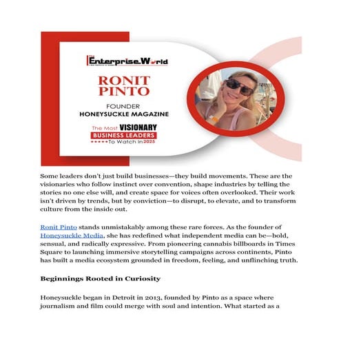 Ronit Pinto_ Redefining Media with Vision, Voice, and Unapologetic ...