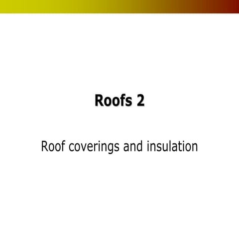 Slides presentation roofing materials | PPTX