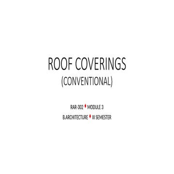 Roofs | PPT