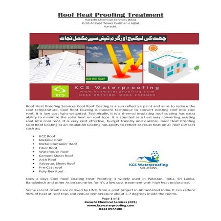 Roof Heat Proofing Treatment Tech Data.pdf