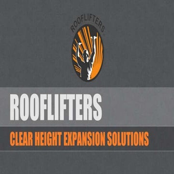 Roof lifting | ROOFLIFTERS - clear height expansion solutions | PPSX