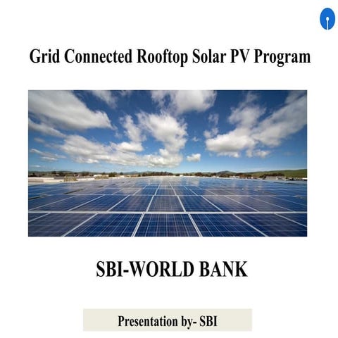Rooftop Solar-Program by SBI and World Bank | PPTX