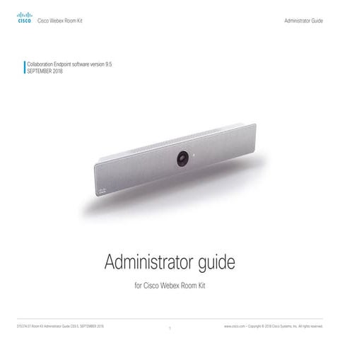 Room kit-administrator-guide-ce95 | PDF