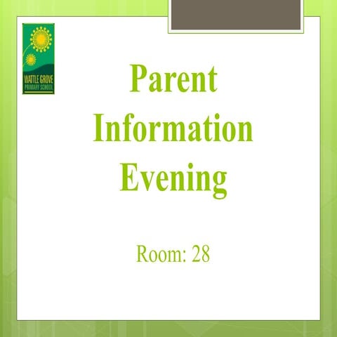 Room 28 parent evening powerpoint | PPT