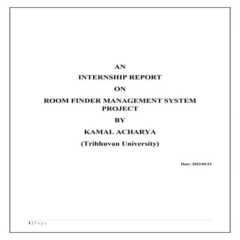 Room finder management system project report.pdf