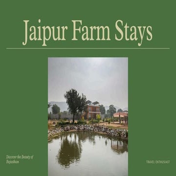 a natural farm stay in Jaipur- Arnyavas. | PDF
