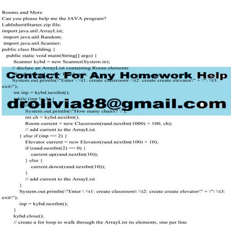 Rooms And Morecan You Please Help Me The Java Programlabinheritpdf 2318