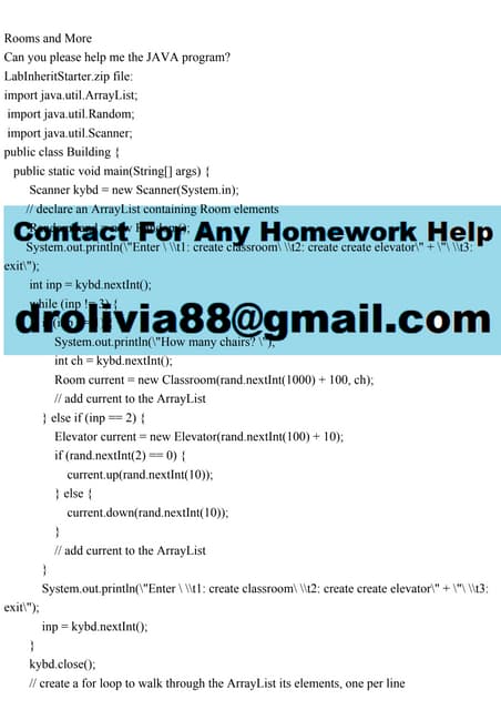Rooms And Morecan You Please Help Me The Java Programlabinheritpdf 2318