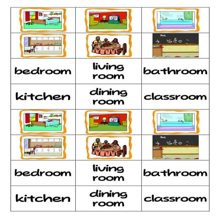 Rooms flashcard | PDF