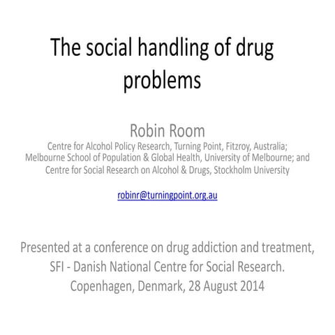 Social handling of drug problems | PDF