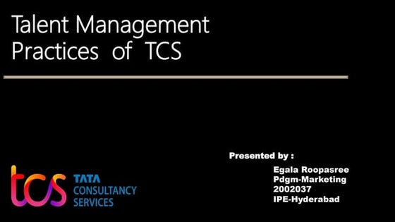 PPT ON TCS | PPT