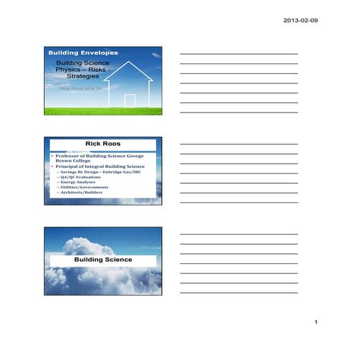 Building Science & Residential Envelopes | PDF