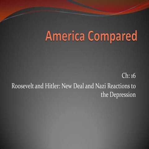 Roosevelt and Hitler Compared | PPTX