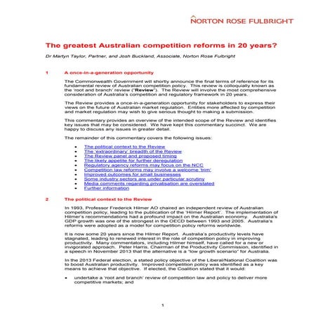 D bove and a yokwana 'the role of competition advocacy in shaping 20 ...