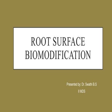 ROOT BIOMODIFICATION | PPTX