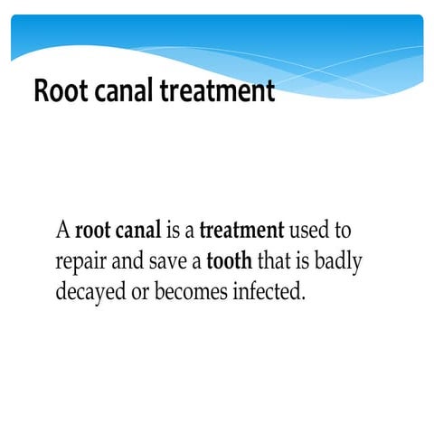 Root canal treatment | PDF