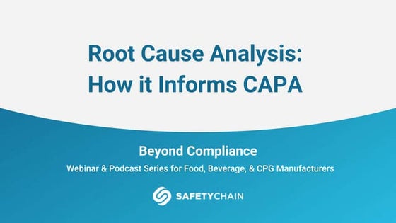 Root cause Analysis (RCA) & Corrective and Preventive action (CAPA) in ...
