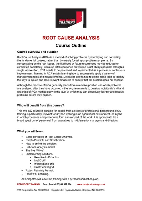 Root_Cause_Analysis_Refresh Learnings-Part.pptx | Business | Business and Finance