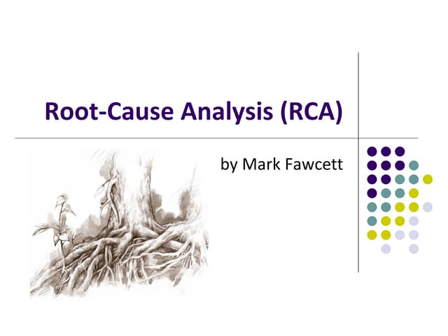 Root Cause Analysis and Corrective Actions | PPTX