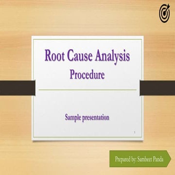 Root cause analysis procedure | PPTX