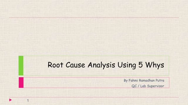 Why why analysis | PPT