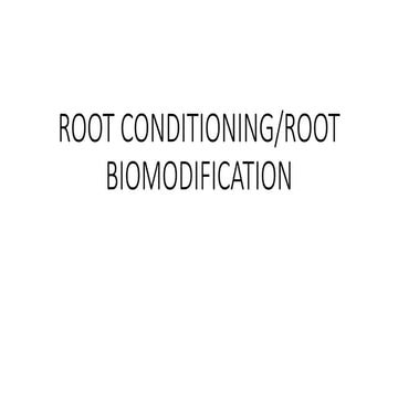 Root conditioning | PPTX