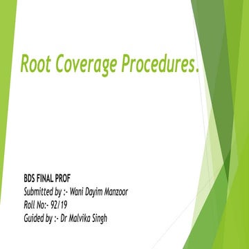 Root coverage procedures periodontics.pptx