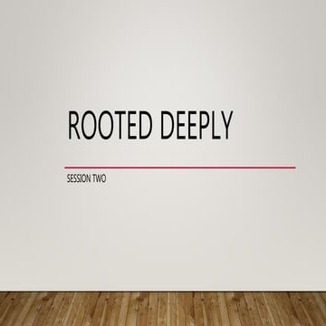 Rooted in Hope | PPT