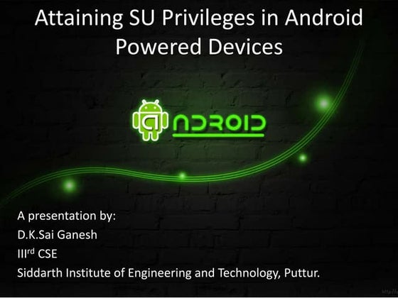 android and root process | PPT
