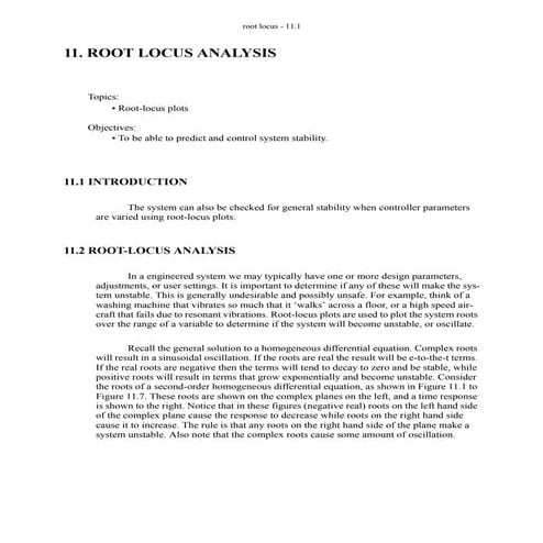 Root locus analysis | PDF