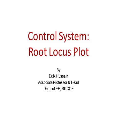 Root Locus Plot Pdf Physics Science