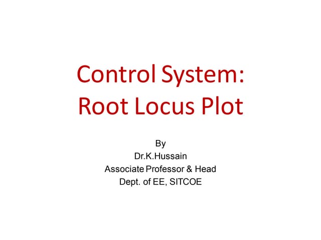 Root Locus Plot Pdf Physics Science