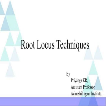 Root locus tech | PPT