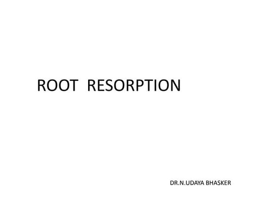 External root resorption (ERR) | PPTX | Dental Health | Diseases and ...