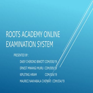 Roots academy online examination system.pptx