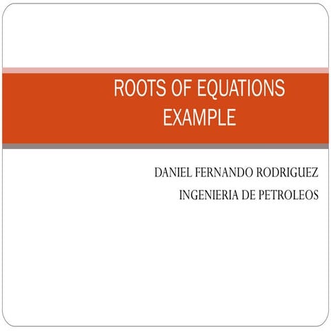 Roots of polynomials | PPTX