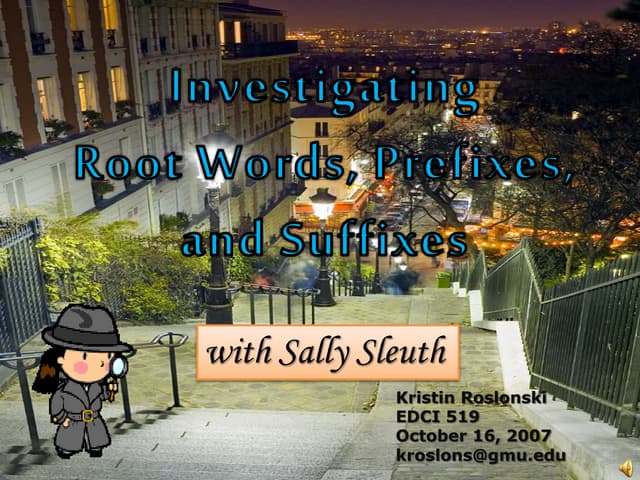 5th Grade Prefixes, Suffixes & Roots | PPTX