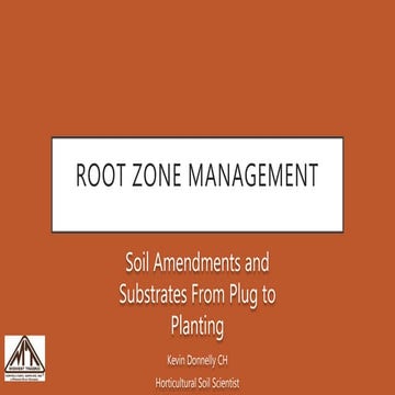 Root zone management | PPTX