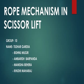 Rope mechanism this ppt for project gajf | PPTX
