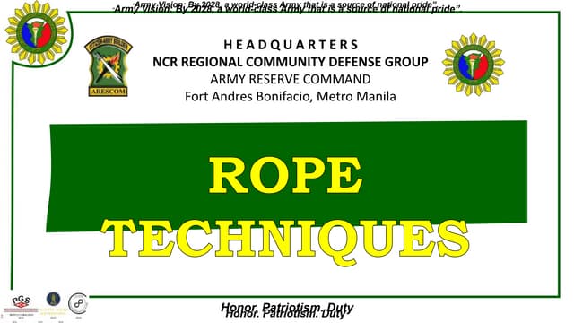 Six basic knots for Scout | PDF