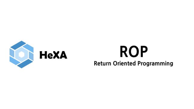 Return Oriented Programming Ppt