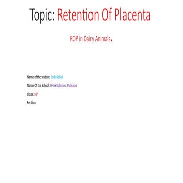 ROP ppt.pptx.Retention of placenta also called | PPTX