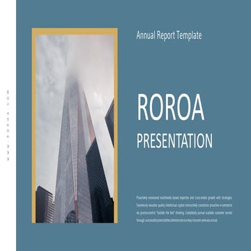 Roroa Presentation : Light Color Theme | PDF | Events